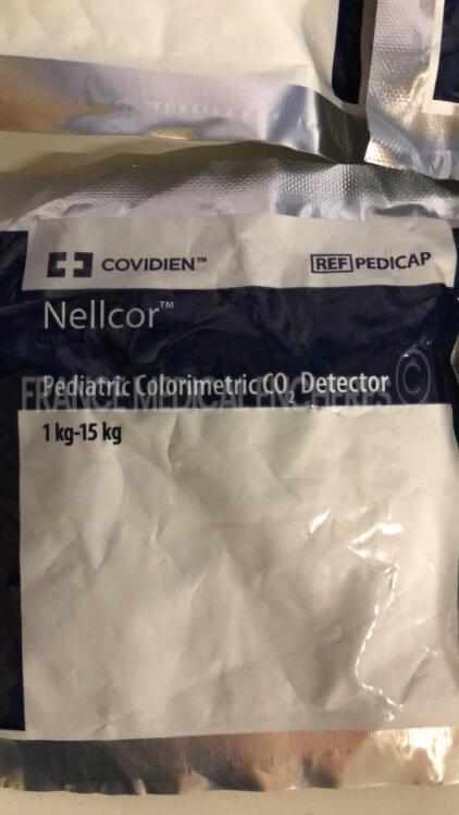 Lot of 14 Covidien Nellcor Adult Colorimetric CO2 Detectors Pedicap - 2