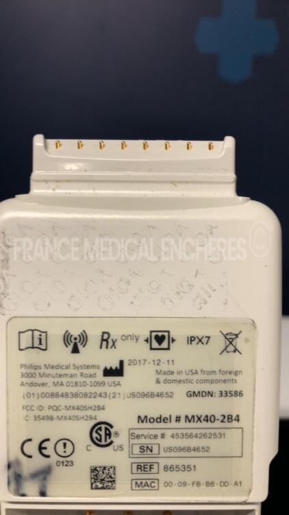 Lot of 3 Philips Telemetry MX40 - YOM 2016/2018/2017 - missing ...