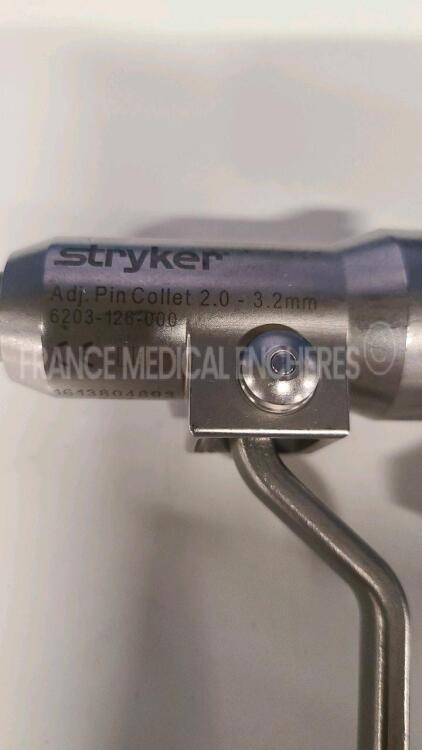 Lot of 4 Stryker Attachments including 2 X ADJ Pin collet 6203-126 and ...