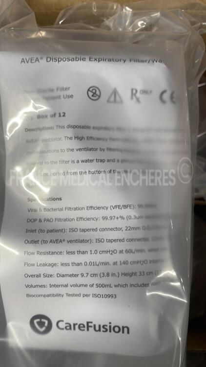 Lot of 10 Carefusion Disposable Expiratory Filters - 2