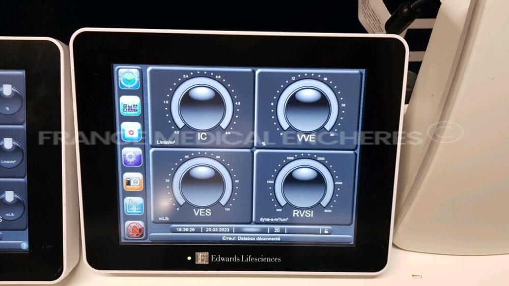 Lot of 2 x Edward Lifesciences EV1000 Patient Monitors UTC-W10BO - YOM ...