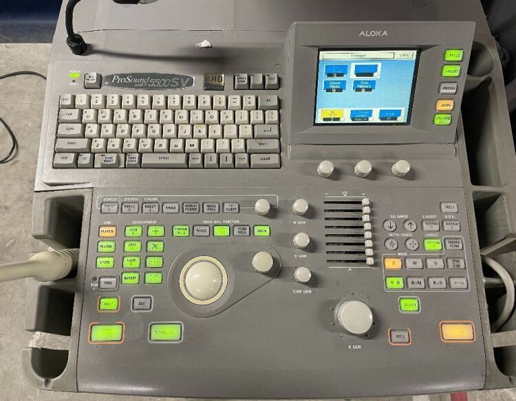 Aloka Ultrasound ProSound 5500 SV SSD-5500 USI-147 w/ Aloka Probe UST ...