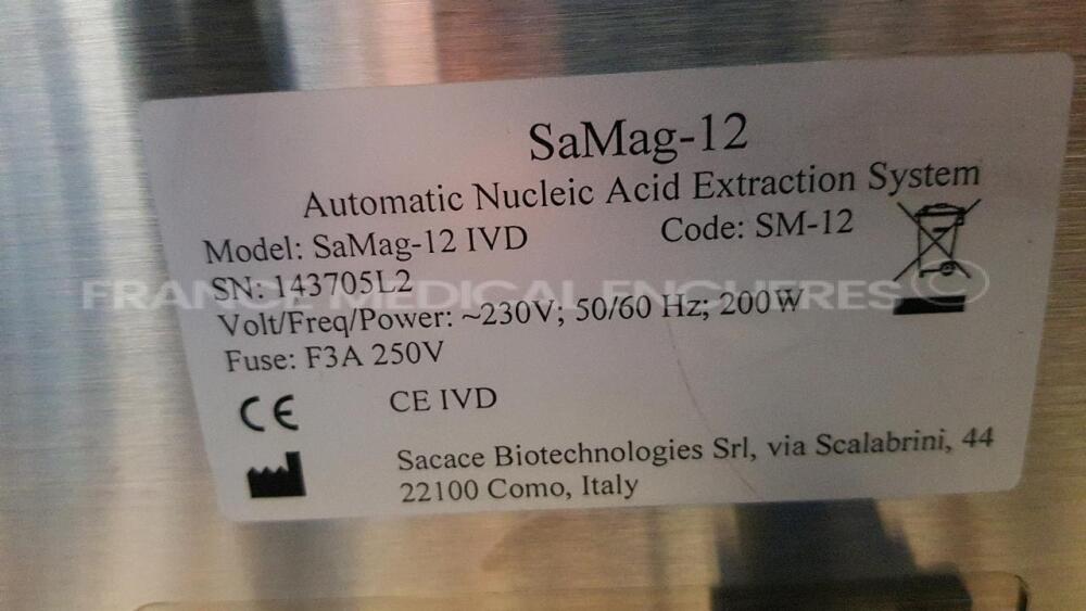 Sacace Automatic Nucleic Acid Extraction System SaMag12 (Powers up) - 5
