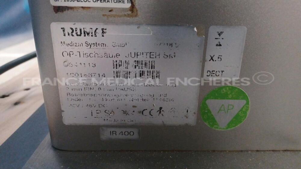 Trumpf Operating Table Jupiter w/ Remote Control and Power Supply ...