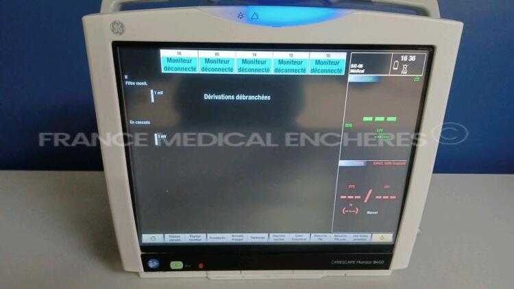 GE Patient Monitor Carescape B450 - YOM 2015 - S/W 2.0 - w/ 1 x GE ...