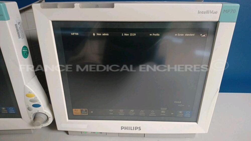 Lot of 2 x Philips Patient Monitors IntelliVue MP70/IntelliVue ...