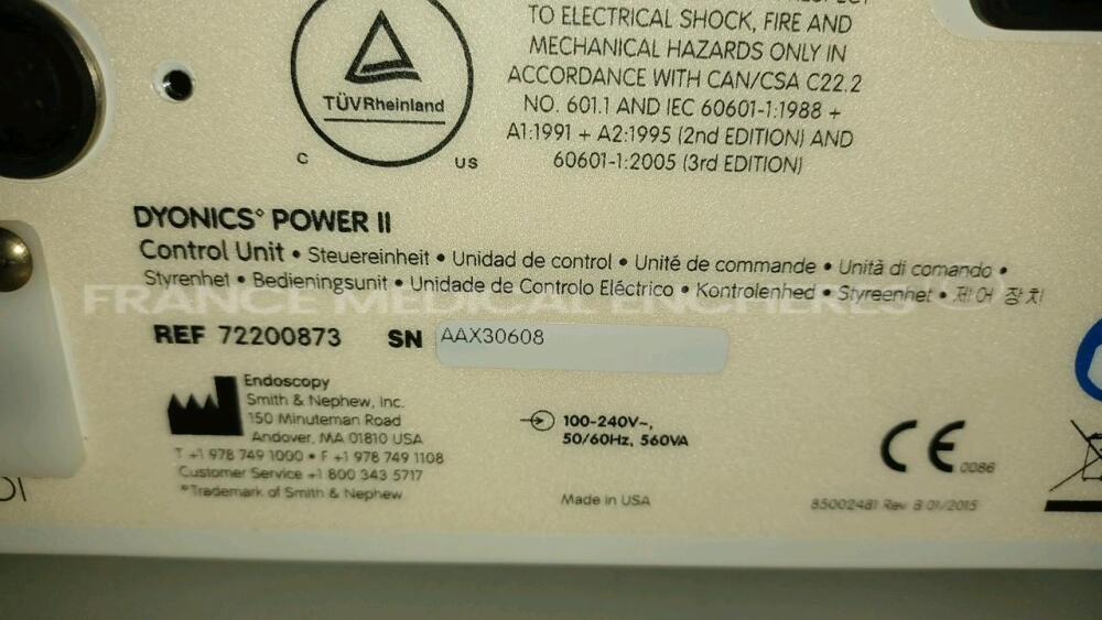 Smith & Nephew Control Unit DYONICS POWER II - YOM 2018 - REF 72200873 ...