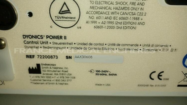 Smith & Nephew Control Unit DYONICS POWER II - YOM 2018 - REF 72200873 ...