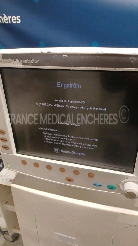Lot of 2x Datex Ohmeda Ventilators Engstrom Carestation - S/W 5.05 and ...