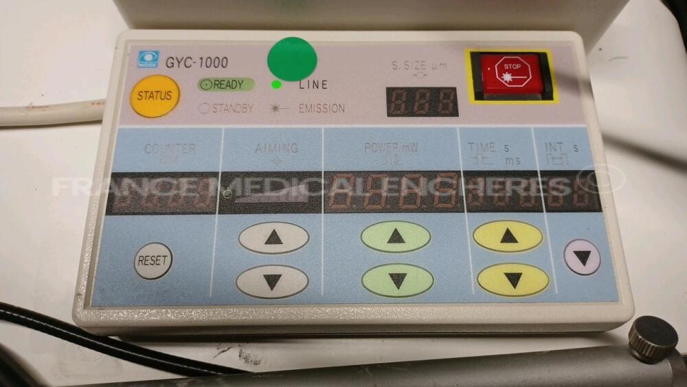 Nidek Slit Lamp SL-1800 with Laser Photocoagulator GYC-1000 - w ...