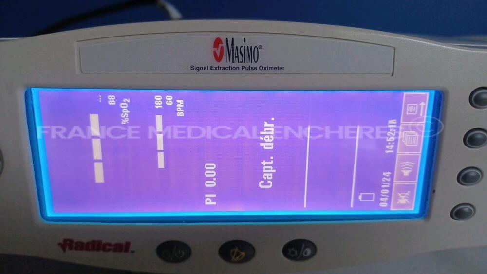 Masimo Signal Extraction Pulse Oximeter Radical - YOM 2003 - w/ SPO2 ...