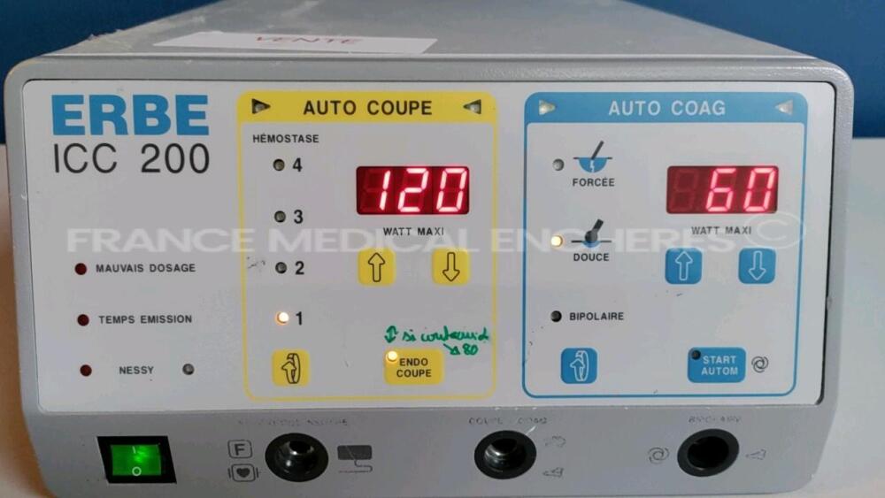 ERBE Electrosurgical Unit ICC 200 EA (Powers up) *D-1306* - 4